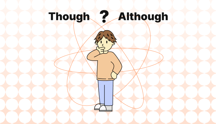 though vs although