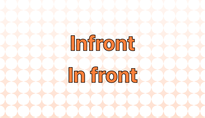 Infront or In Front: Which Is Correct?
