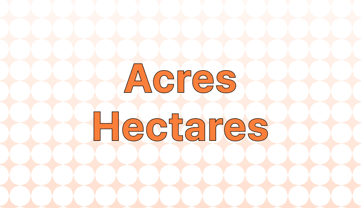 How to Use "Acres" versus "Hectares"